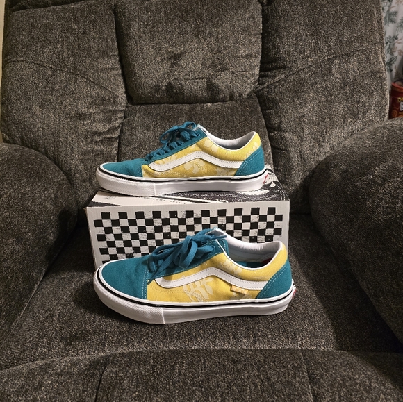Shoes | Vans Skate Old Skool Aloha Marinegold Sneakers | Poshmark